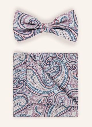 Paul Paul Set: Fliege Und Einstecktuch lila
