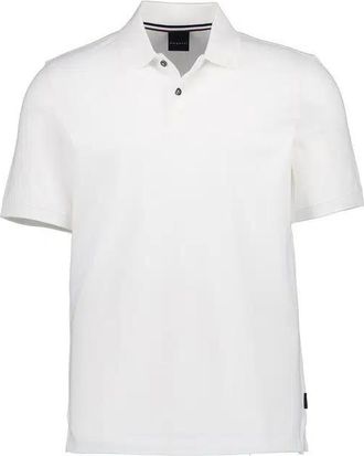 Bugatti Herren Polo-Shirt weiß Baumwoll-Jersey