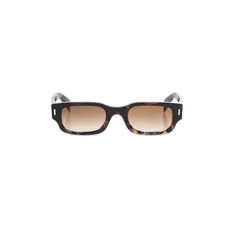 Alexander McQueen Logo Oval Sonnenbrille - - Accessories - Damen - Braun - ONE SIZE