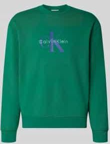 Calvin Klein Jeans Sweatshirt mit Rundhalsausschnitt und Logo