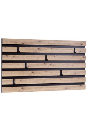 Xora Wandgarderobe, Braun, Schwarz, Holzwerkstoff, 80x40x4 cm, Garderobe, Garderobenleisten & Garderobenhaken