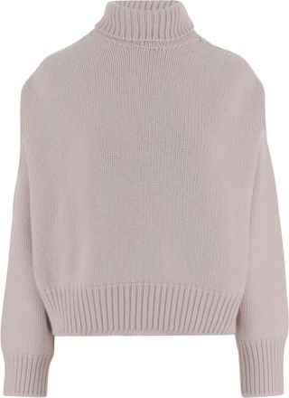 SA SU PHI Femme, Pulls, Rose, Taille: 38 FR Pull Col Roul&eacute; en Cachemire