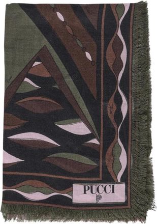 Pucci Pashmina en laine et soie imprim&eacute; Dune - Femme - Accessoires - Multicolore - Taille: ONE Size