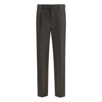 Ermenegildo Zegna Pantalon en laine et cachemire - Homme - Pantalons - Gris - Taille: M