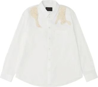Simone Rocha chemise à perles - Blanc