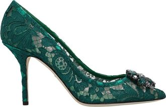 Dolce & Gabbana Femme, Chaussures, Vert, Taille: 36 EU Escarpin &agrave; Talon Aiguille Bellucci