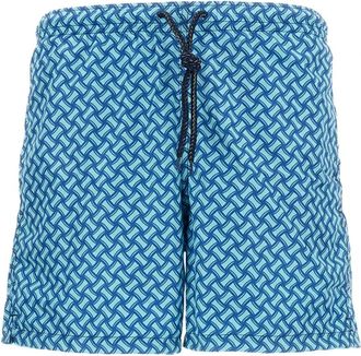 Drumohr Homme, Maillots de bain, Bleu, Taille: 2XL Short de bain &agrave; motifs