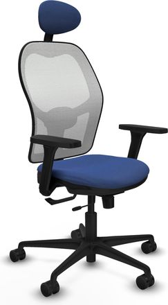 Piqueras y Crespo Buena Jorquera Schreibtischstuhl mit 3D-Armen, h&ouml;henverstellbarer Lendenwirbelst&uuml;tze und festem Kopfteil, ausgestattet mit Syncro/Traslack und injizie