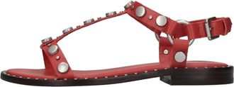Ash Ash, Femme, Chaussures, Rouge, Taille: 38 EU Prisma Studded Flat Sandal