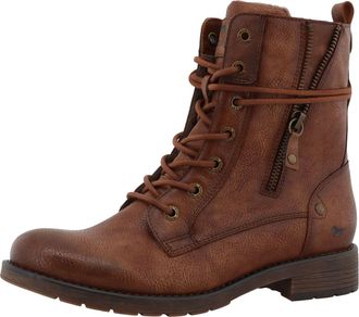 Mustang Jeans Damen Stiefelette modischer Boot-Stil 15M0052001, Gr&ouml;&szlig;e:42 EU, Farbe:Braun