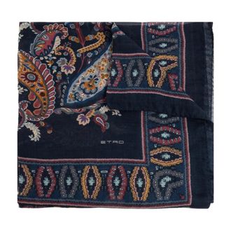 Etro Floral Paisley Schal - - Accessories - Damen - Blau - ONE SIZE