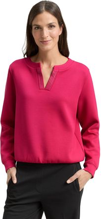 Tom Tailor Damen 1049480 Sweatshirt, 38999-Dark Pink, XXL