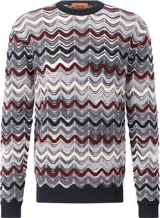 Missoni Wollpullover im Zick-Zack-Design
