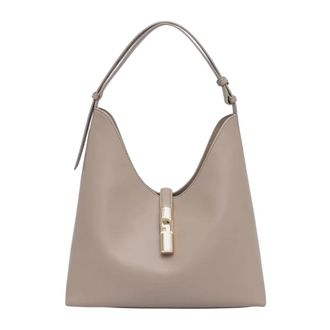 Furla Goccia Sac Bandouli&egrave;re M - Femme - Sacs - Beige - Taille: ONE Size