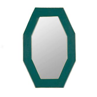 Riva Paoletti Framed Octagonal Wall Mirror, Teal