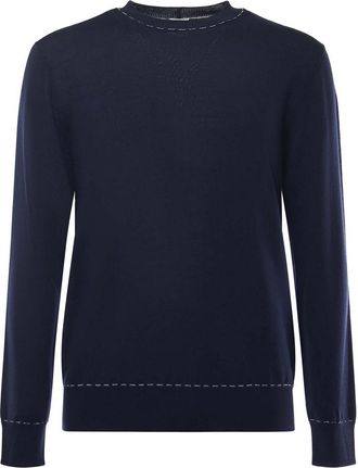 Eleventy Pull Col Rond - Beige