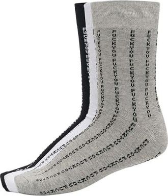 Mister Tee Fuck You Socks 3-Pack black/grey/white 39-42
