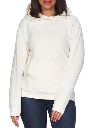 Ragwear Damen Cord Hoodie Kapuzen-Pullover Cordpullover Colbie Cordy 2521-30013 Ivory (7010) S