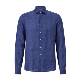 Stenstr&ouml;ms Homme, Chemises, Bleu, Taille: 2XL Chemise en Lin Style Classique