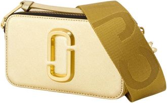 Marc Jacobs Womens The Snapshot Crossbody - Marc Jacobs Leather Gold Cowhide Bags Crossbodies