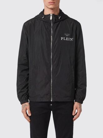 Philipp Plein Coupe-vent en tissu technique &agrave; capuche avec logo imprim&eacute;