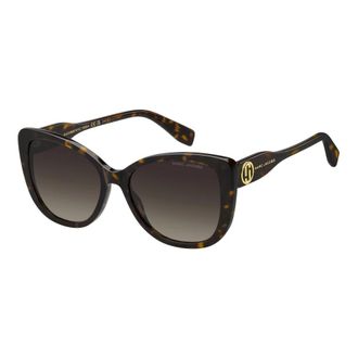 Marc Jacobs Dunkle Havana Sonnenbrille mit braunem Schatten - - Accessories - Damen - Braun - 55 MM