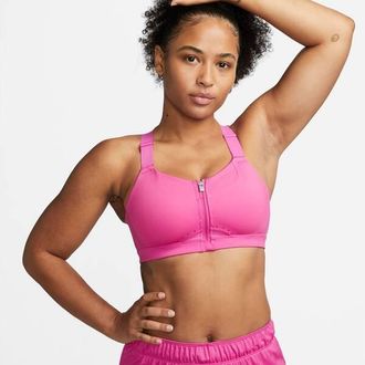 Nike Damen Top W NK DF ALPHA ZIP-FRONT BRA
