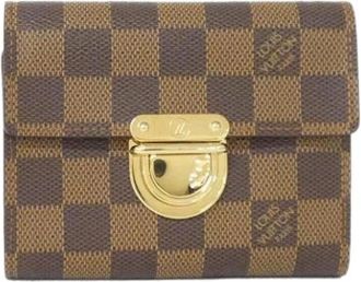 Louis Vuitton unisex, Pre-owned, Brun, Taille: ONE Size Portefeuille Tri-fold Pre-owned