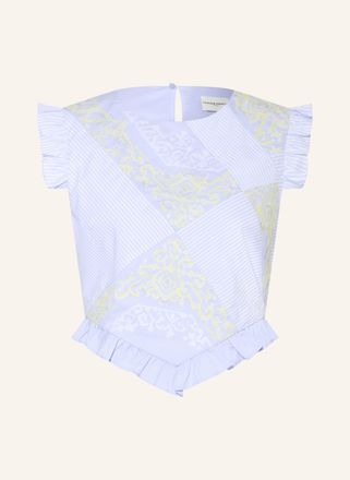 Claudie Pierlot Claudie Pierlot Blusentop Mit R&uuml;schen blau