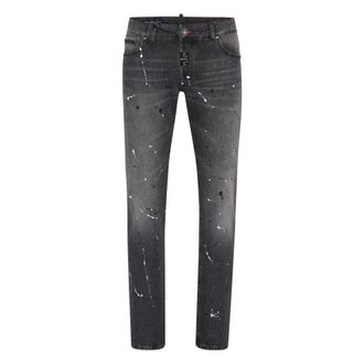 Philipp Plein Super Straight Cut Hose - - Jeans - Herren - Grau - W29