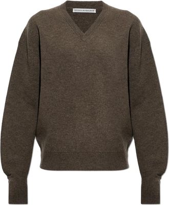 STUDIO NICHOLSON Wollpullover Loch - - Knitwear - Herren - Braun - XL