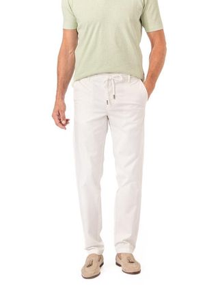 Daniel Hechter Herren Hose weiß Baumwolle