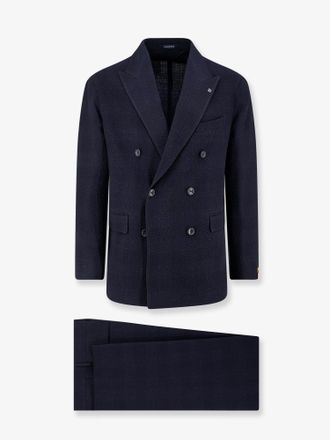 Tagliatore Double-breasted stretch virgin wool suit - TAGLIATORE - gender_Man