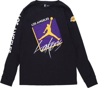 Nike Jordan Homme, Tops, Noir, Taille: XL Courtside Statement Max90 L/S Tee