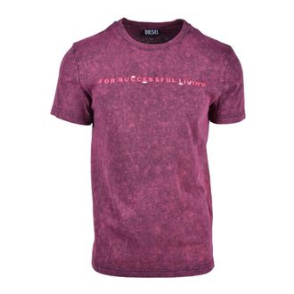 Diesel Baumwoll-T-Shirt - - Tops - Herren - Rot - L