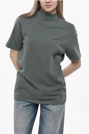 Sams&oslash;e & Sams&oslash;e Crew Neck T-Shirt NORSBRO Solid Color with Printed Logo size Xs