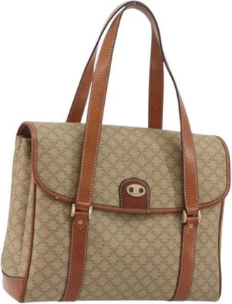 Celine Pre-owned Sac Macadam en Toile - Femme - Pre-owned - Beige - Taille: ONE Size