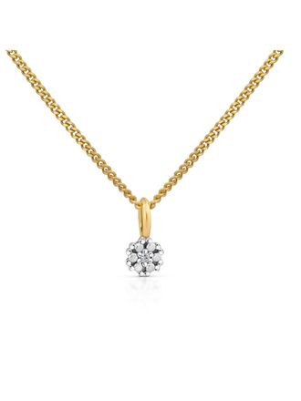 Orolino Halskette Gold 585 zweifarbig 42/45cm lang mit Brillant 0,006ct