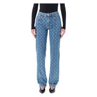 Marine Serre Damen, Jeans, Blau, XSGr&ouml;&szlig;e