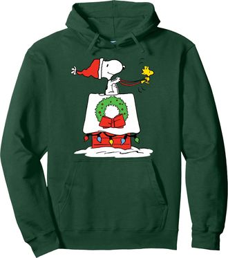 Peanuts Snoopy Charlie Brown Weihnachts-Kapuzenpullover Pullover Hoodie