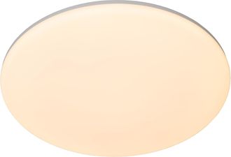 Lucide OLSON - Deckenleuchte Badezimmer - &Oslash; 45 cm - LED - CCT - 1x45W 3000K/6500K - IP44 - Opal