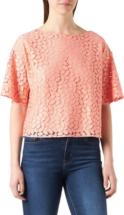 s.Oliver Black Label Damen met korte mouwen, regular fit Blouse, Rosa, 38 EU