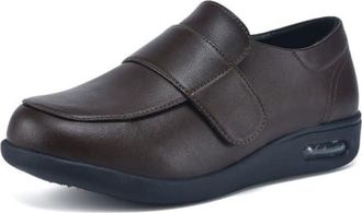 Generic Mocassins Orthopédiques pour Hommes Et Femmes, Extra Larges, en Cuir Ajustable, pour Diabétiques, Slippers pour Pieds Enflés, Fasciite Plantaire, Chau