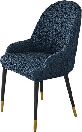 Generic Stretch Stuhlhussen Mit Armlehnen, Seersucker Faltenstoff Bezug F&uuml;r Esszimmerst&uuml;hle Mit Gebogener R&uuml;ckenlehne - Elastisch, Waschbar, rutschfest - 1/2/