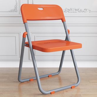 Generic Tragbarer faltbarer Stuhl leichter Stahlrahmen stapelbar f&uuml;r den Innen- und Au&szlig;enbereich (D 38,6 cm x 38,6 cm x 76,2 cm) Kompakt & Sitzl&ouml;sung Perfekt 