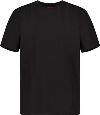 HUGO BOSS Herren T-Shirt schwarz Baumwolle