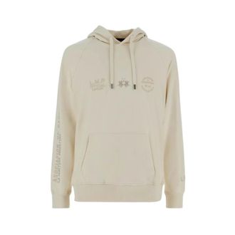 La Martina Homme, Sweatshirts et sweats &agrave; capuche, Blanc, Taille: M Heavy French Terry SweaT-shirt