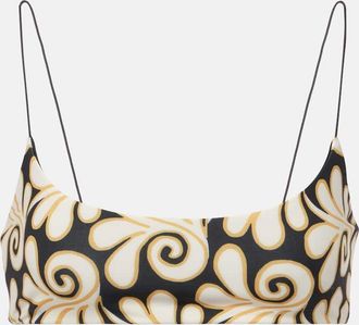 Cala de la Cruz Bedrucktes Bikini-Oberteil Isla