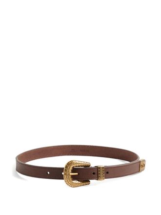 Valentino Garavani ceinture à détail VLogo 20 mm - Marron