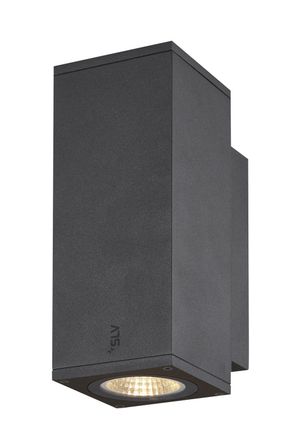 SLV LED Wandlampe ENOLA UP/DOWN S f&uuml;r die Au&szlig;enbeleuchtung von W&auml;nden, Wegen, Eing&auml;ngen, LED Strahler, dimmbare Wandleuchte, Gartenlampe, Wegeleuchte/CCT-